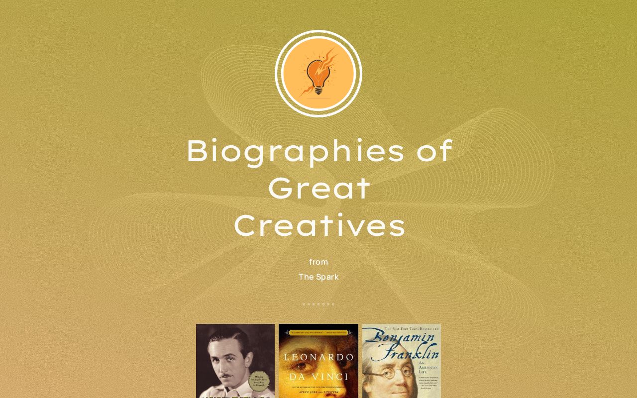 Biographies of Great Creatives